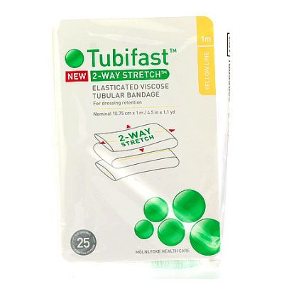 Kjøp Tubifast 2-way stretch gul 10,75cm x1m på Med24.no