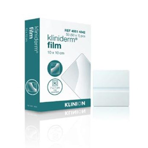 Kjøp Kliniderm Film Steril 10x10cm - 50 stk på Med24.no