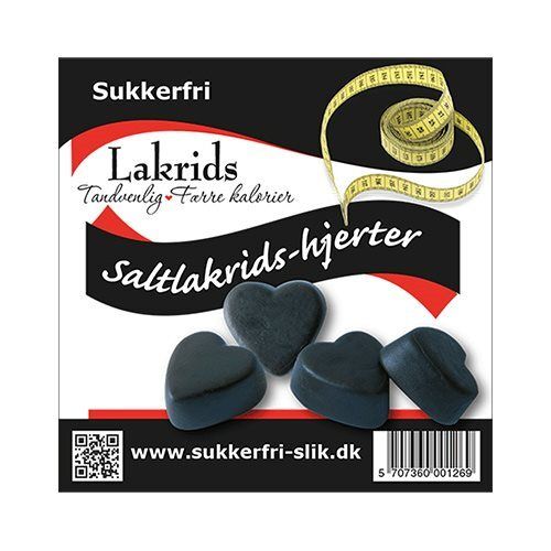 Lakris hjerter salt - 90 g - Med24.no