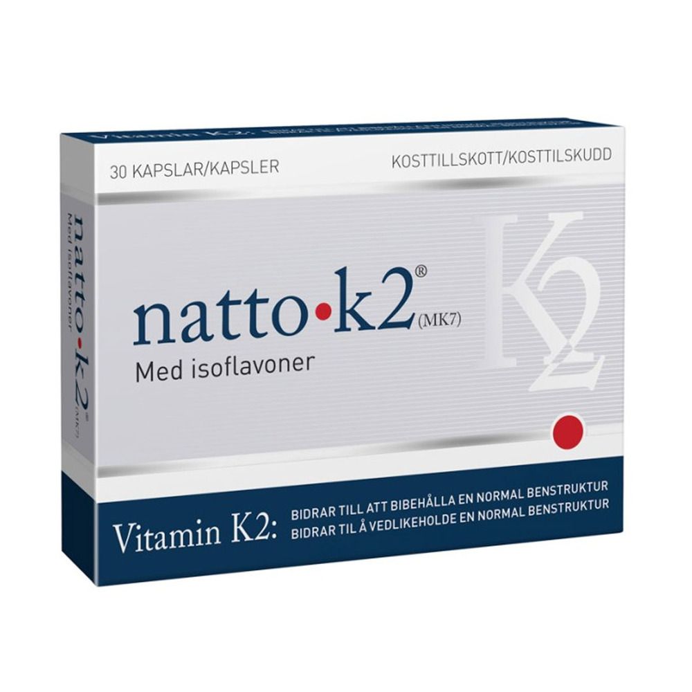 Kjøp Natto K2 vitamin 200 mcg - 30 kapsler | Med24.no