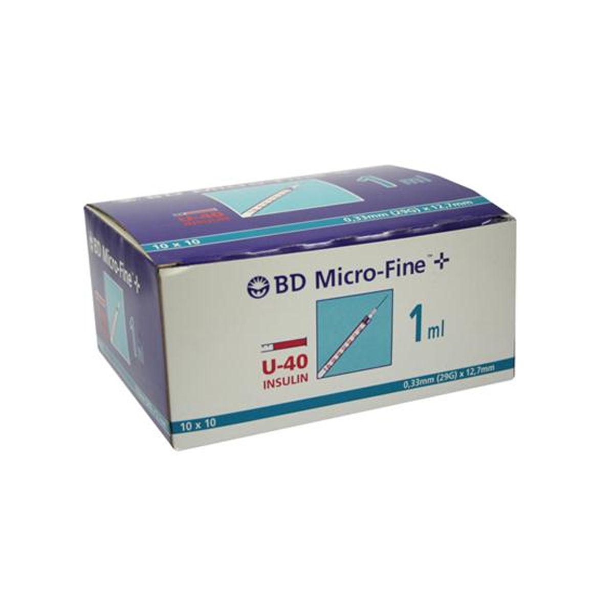 BD Micro Fine + insulinsprøyte, U-40 1 ml - 100 stk