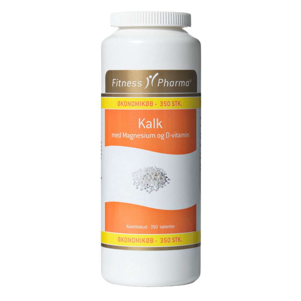 Fitness Pharma Kalk med Magn. + vit. D3 - 350 stk. hos Med24.no