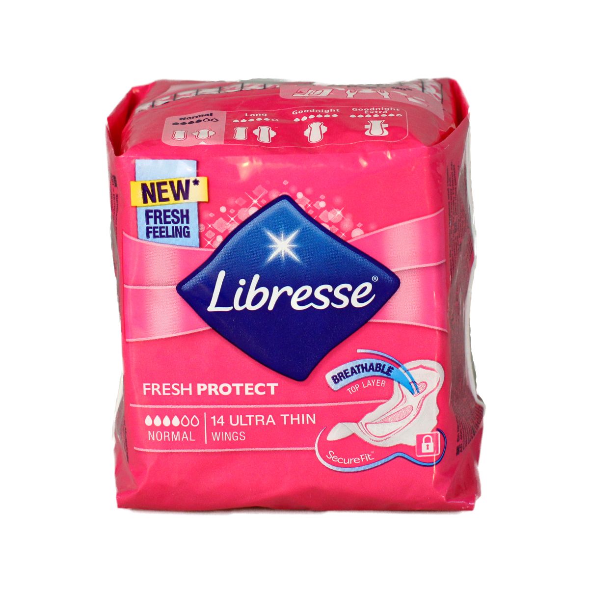 Kjøp Libresse Normal Wing - 14 stk på Med24.no