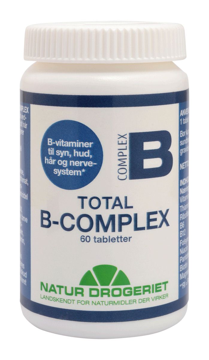 Kjøp Natur-Drogeriet Total B-Complex - 60 tabletter på Med24.no