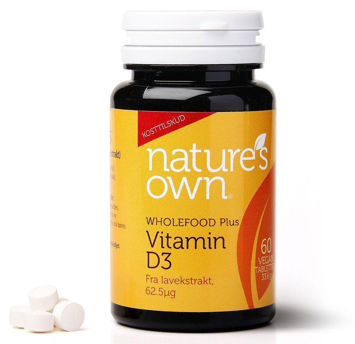 Kjøp Nature's Own Vitamin D3 - 60 stk på Med24.no
