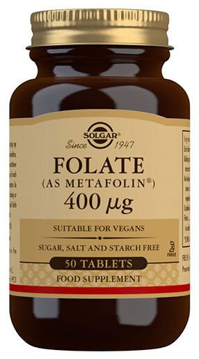 Solgar Folate (Metafolin) 400 µg - 50 tabl l Med24.no