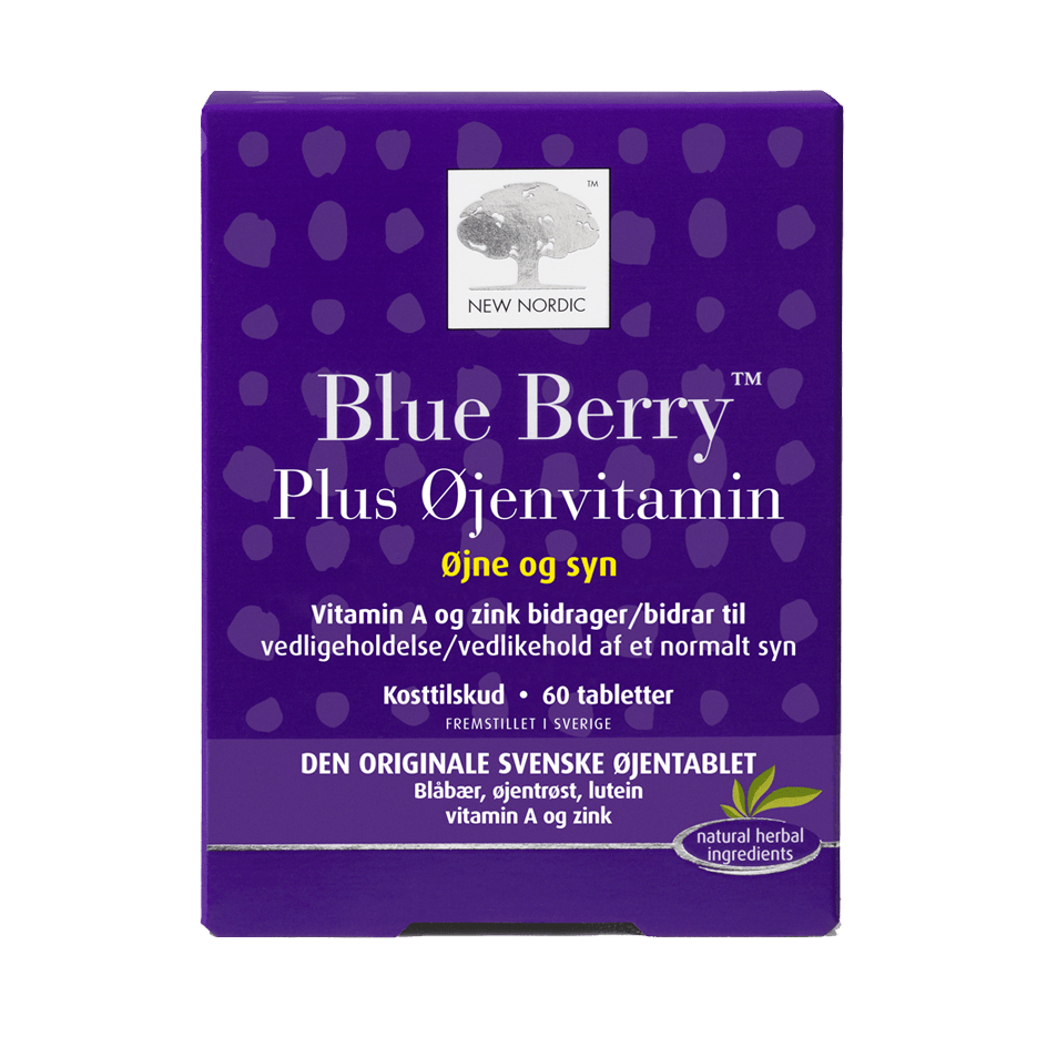 Kjøp New Nordic Blue Berry Plus Øyenvitamin - 60 tabl. | Med24.no