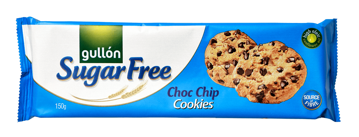 Kjøp Gullón Sugar Free Choco Chip Cookies 150 g billig hos Med24.no