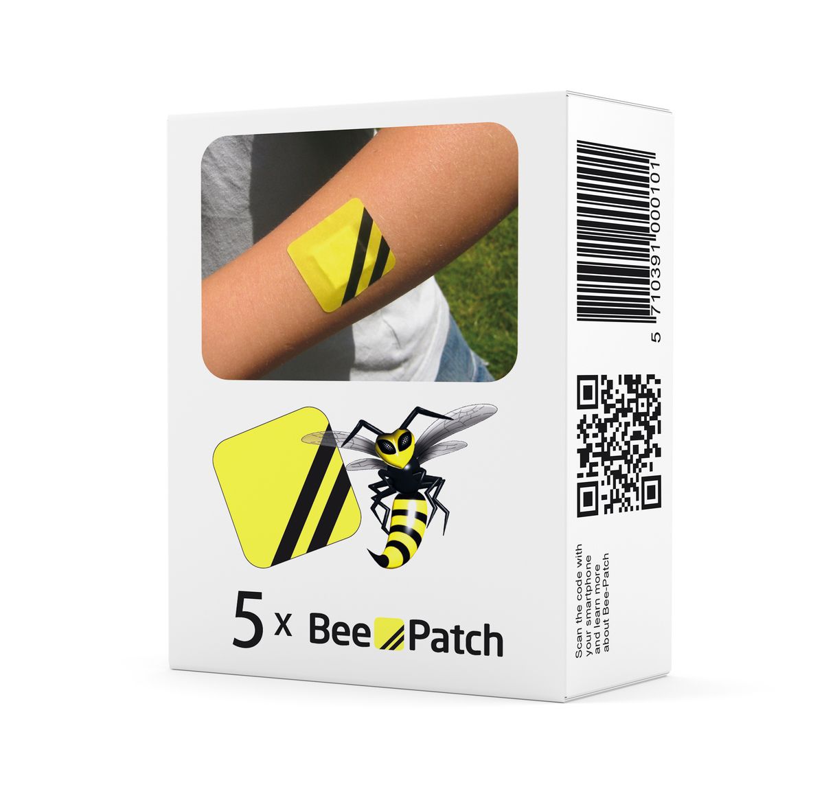 Kjøp Bee Patch plaster til bie og vepsestikk - 5 stk. hos Med24.no