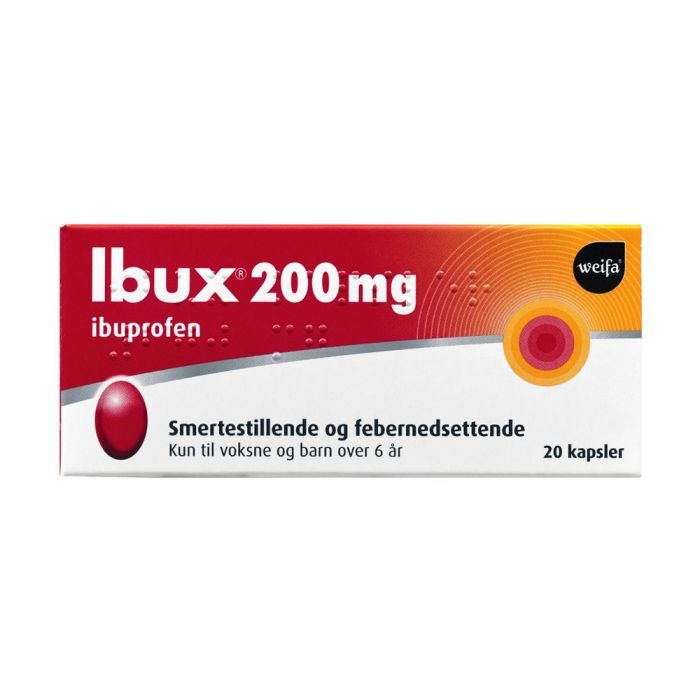 Kjøp Ibux kapsler 200mg hos Med24.no