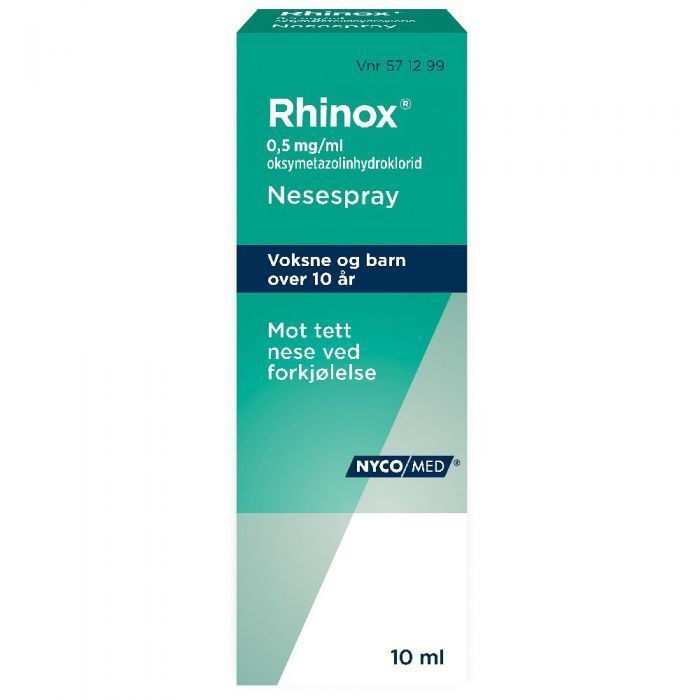 Kjøp Rhinox nesespray 0,5mg - 10 ml hos Med24.no