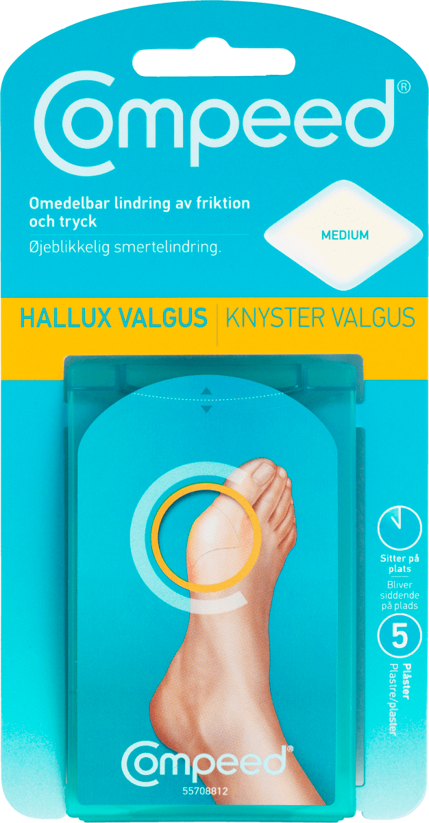 Kjøp Compeed Hallux Valgus-plaster - 5 stk | Med24.no