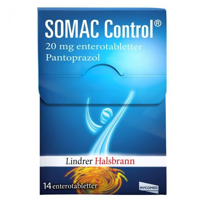 Kjøp Somac Control 20 mg enterotabletter - 14 stk hos Med24.no