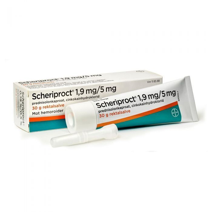 Kjøp Scheriproct salve - 30 g hos Med24.no