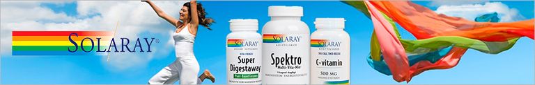 Solaray | Mega B stress, Cal-Mag, d-vitamin mm | Med24.no
