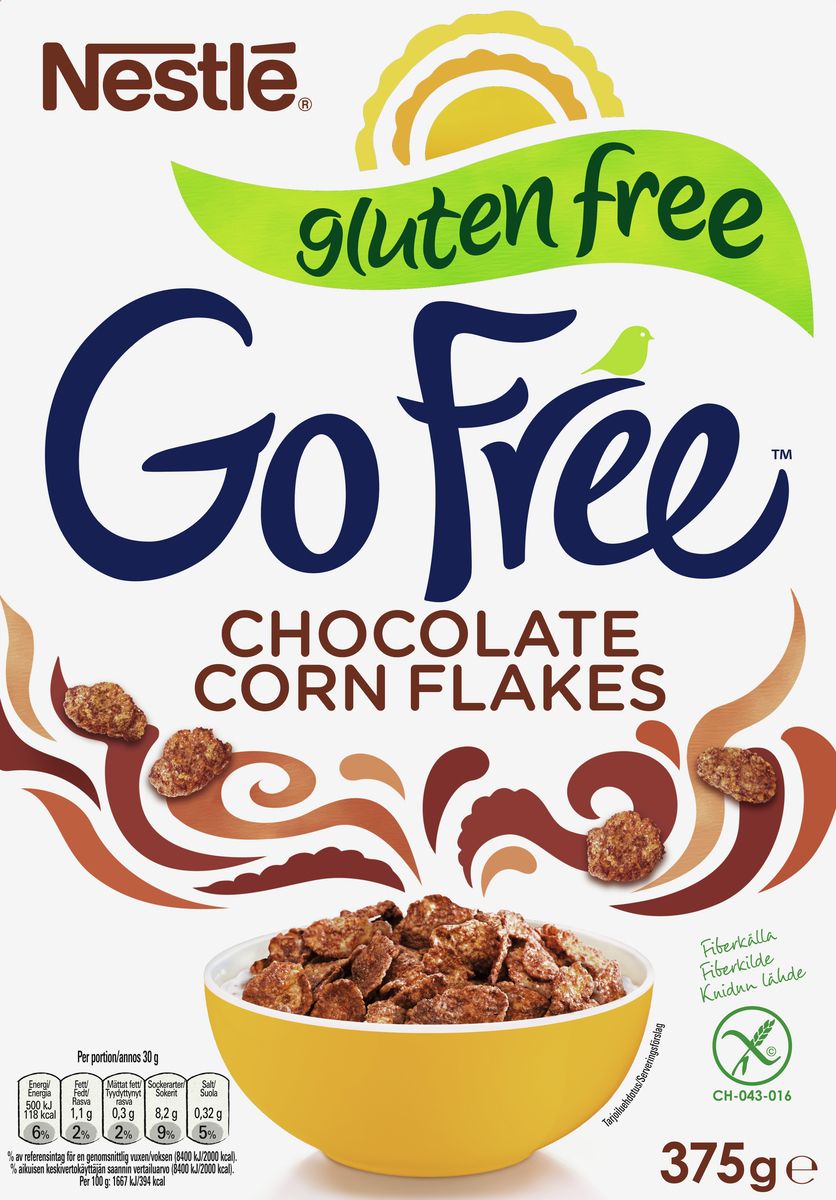 Nestle Choco Corn Flakes - 375 g - Alltid lave priser på med24.no
