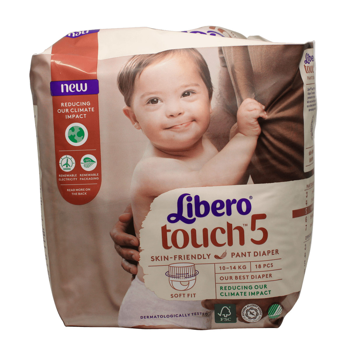 Kjøp Libero Touch 5 Pants 10-14 g - 18 stk. billig hos Med24.no