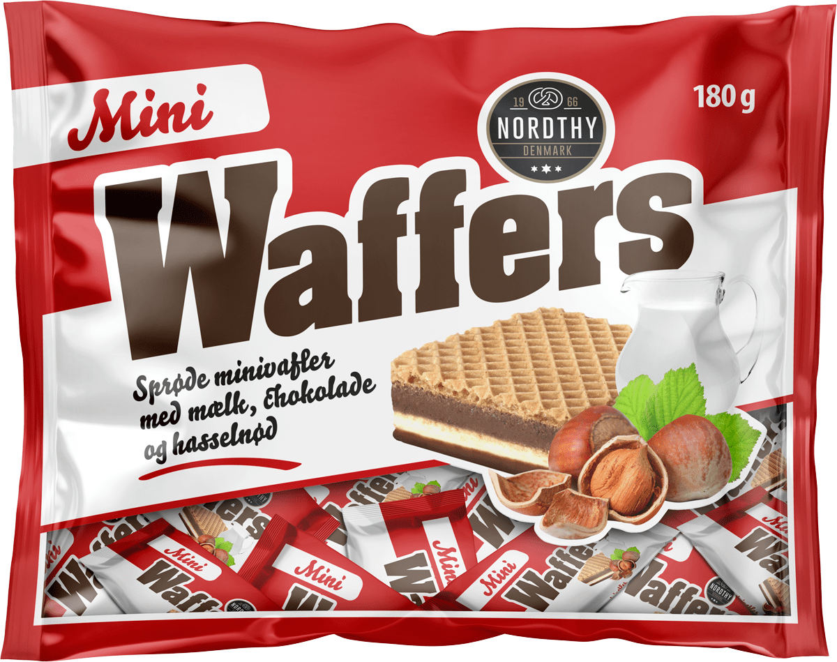 Kjøp Mini Waffers fra Nordthy, 150 g billig hos Med24.no