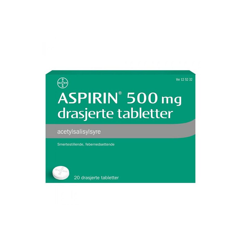 Kjøp Aspirin tabletter 500 mg | Med24.no