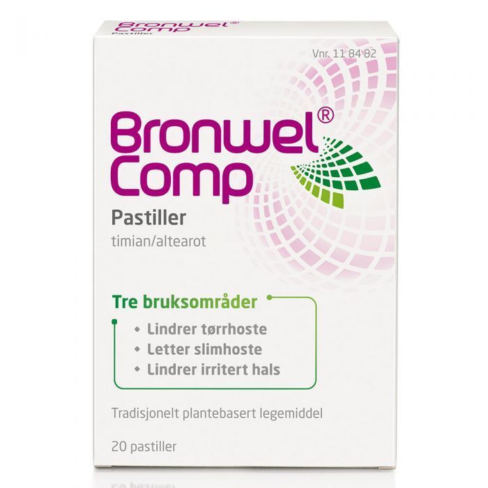 Kjøp Bronwel Comp pastiller hos Med24.no