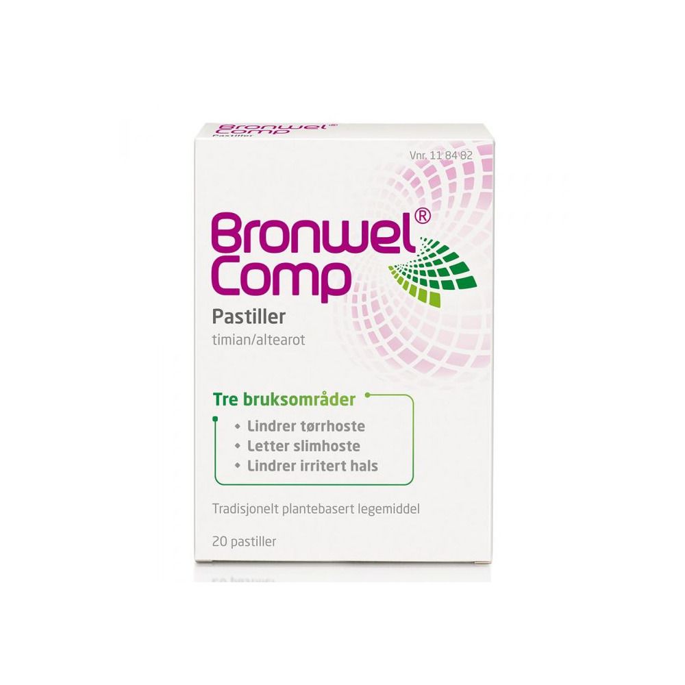 Kjøp Bronwel Comp pastiller hos Med24.no