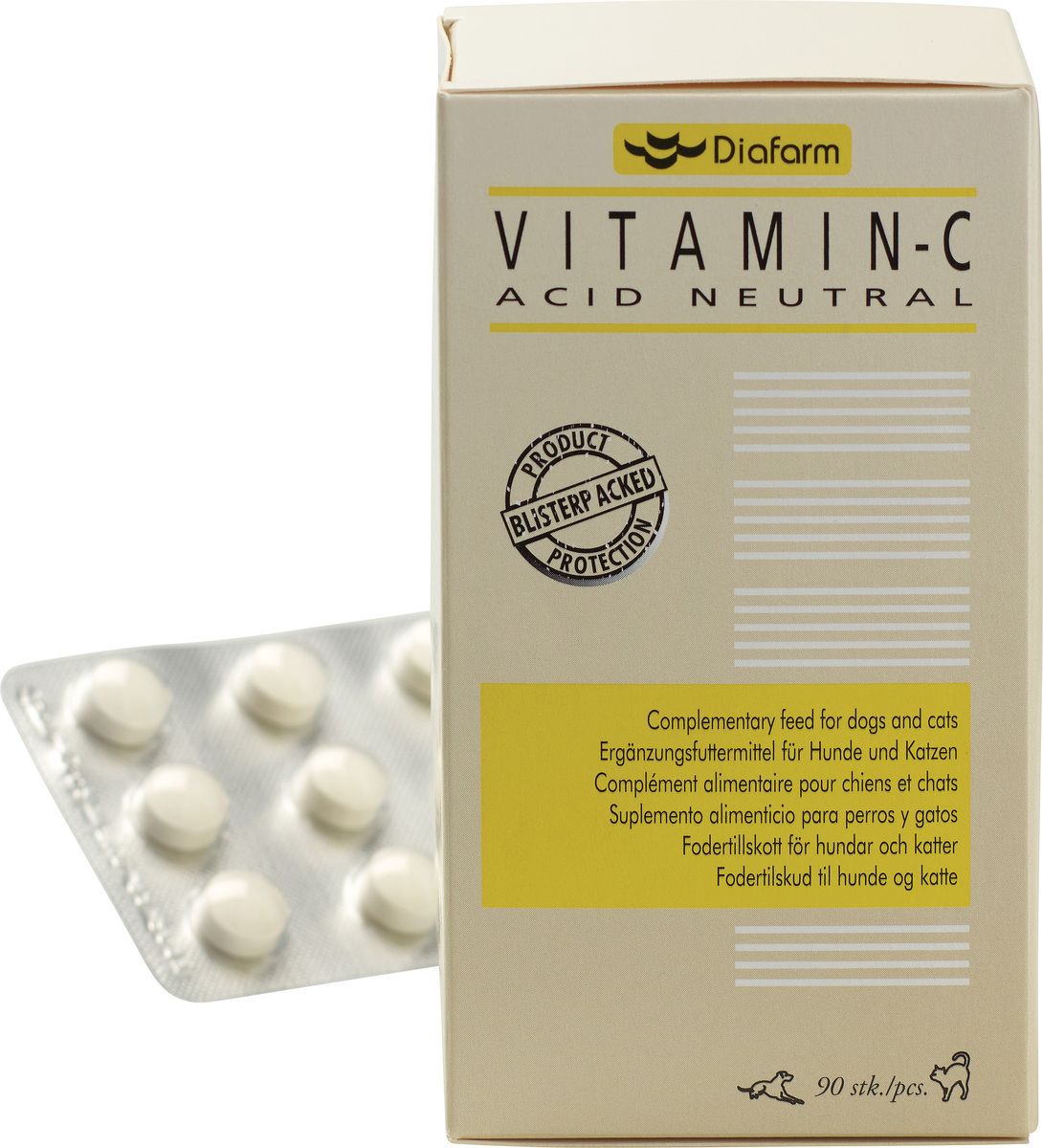 Kjøp Diafarm C-vitamintabletter, 90 stk. hos Med24.no