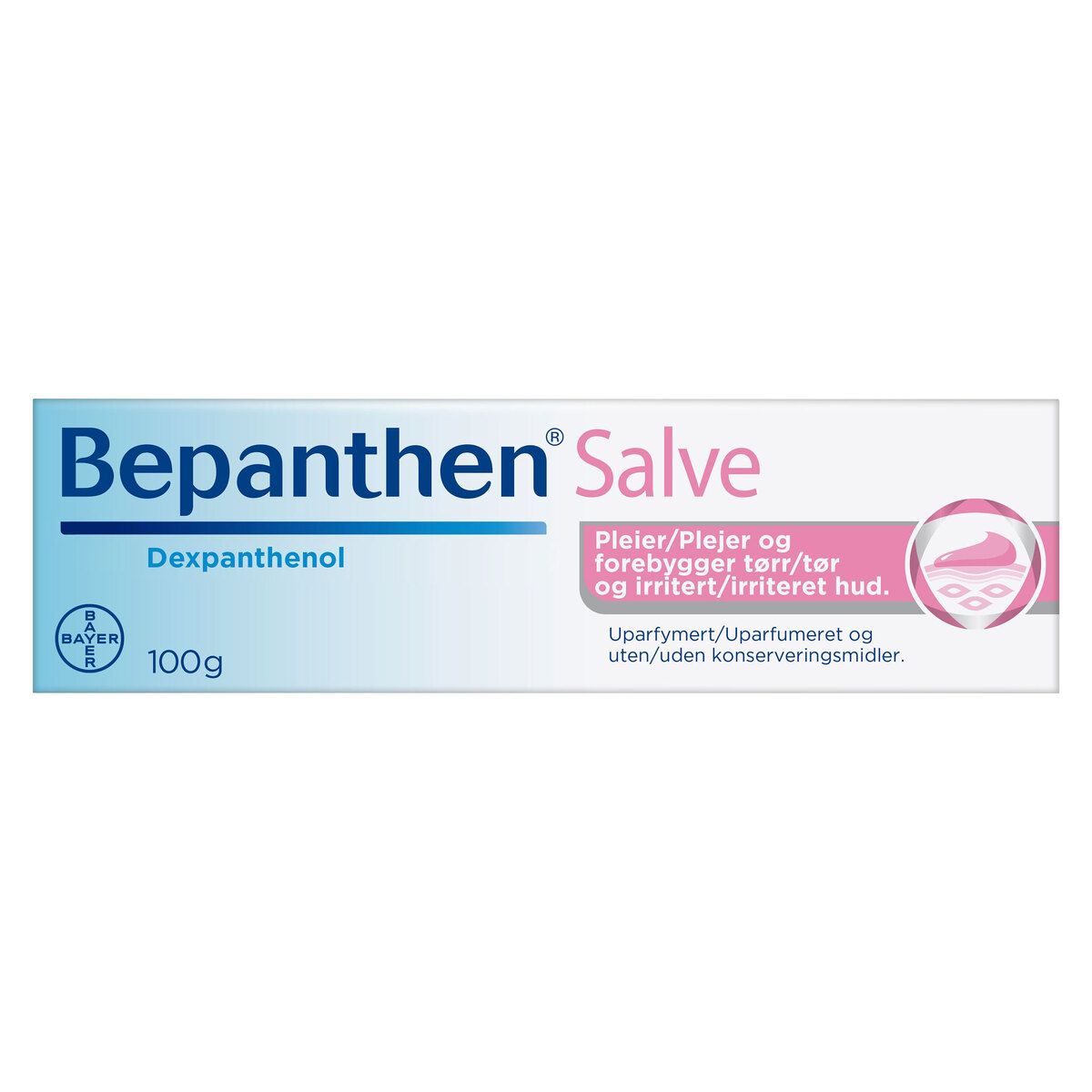 Kjøp Bepanthen salve 100 g. billig hos Med24.no