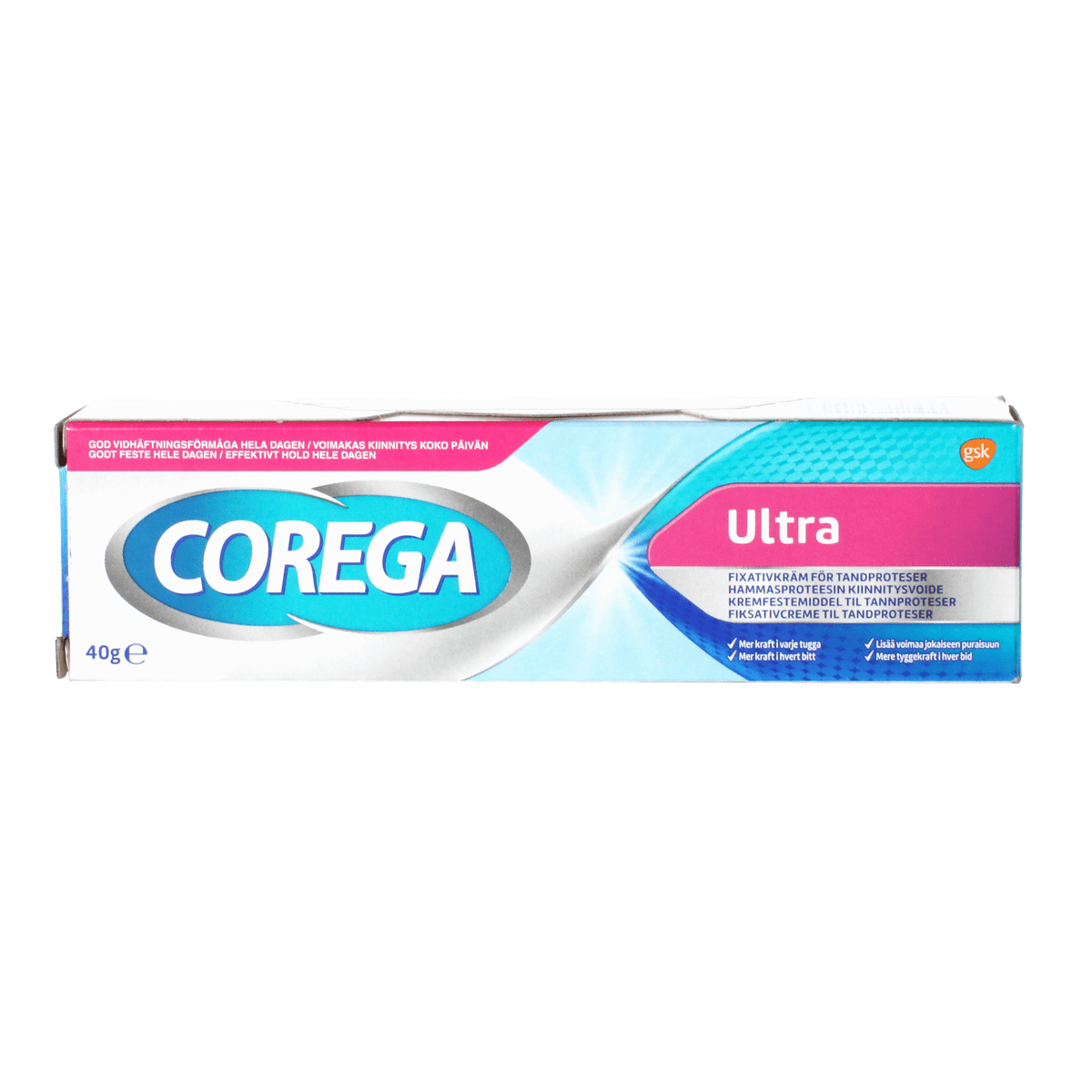 Kjøp Corega Ultra Solid Krem - 40g på Med24.no
