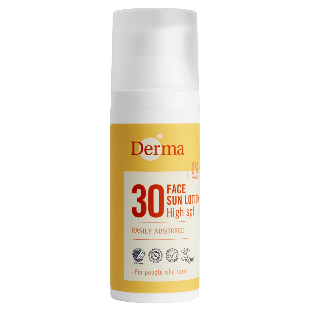 Kjøp Derma Face Solkrem SPF30 50 ml billig hos Med24.no