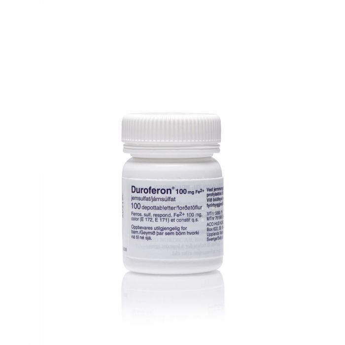 Kjøp Duroferon Duretter depottabletter 100mg hos Med24.no