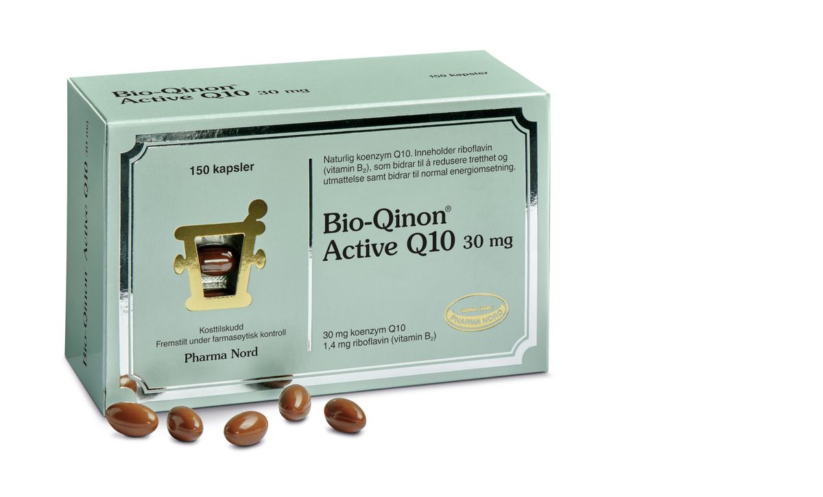 Kjøp Bio-Qinon Active Q10 30 mg - 150 kaps. hos Med24.no