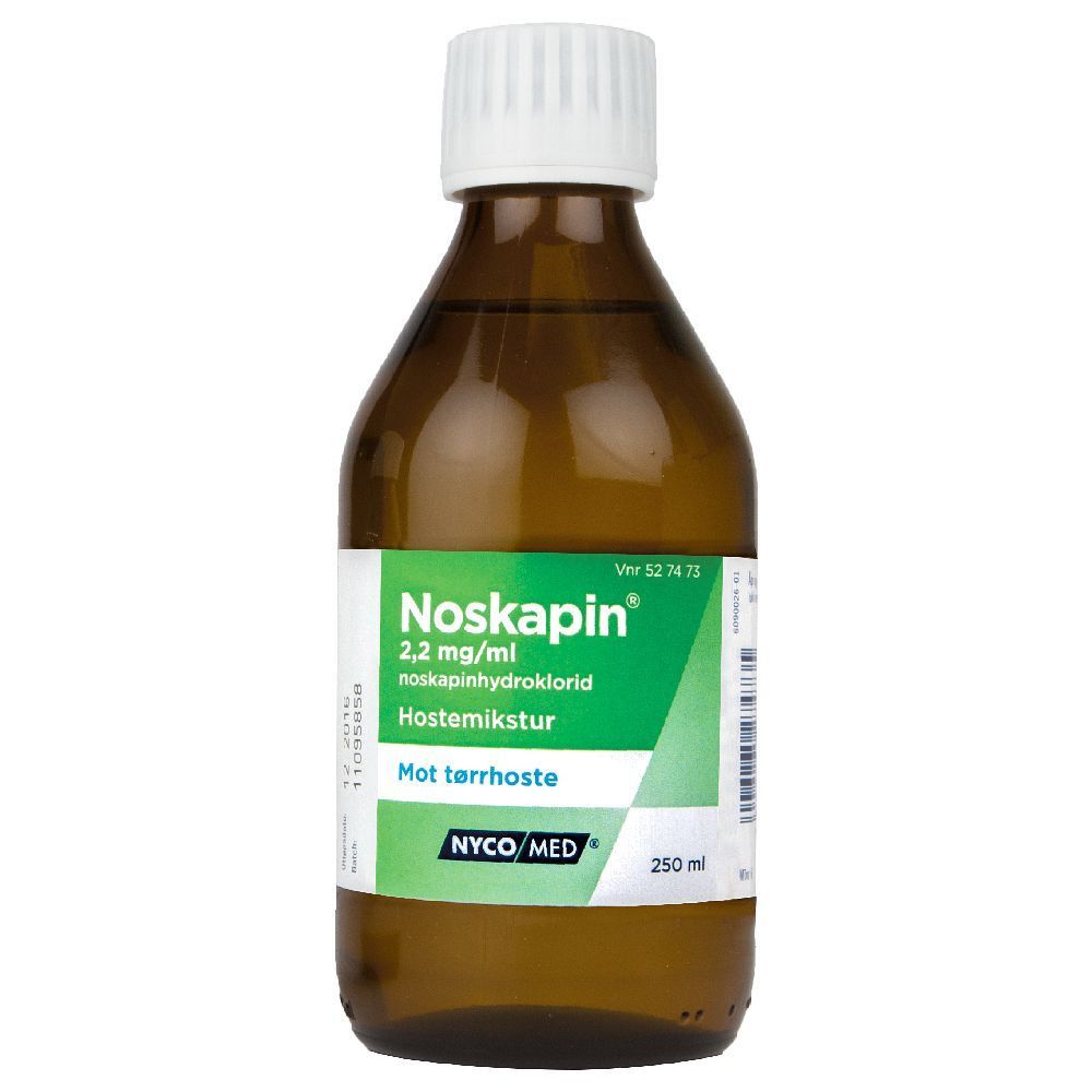 Kjøp Noskapin mikstur 2,2 mg/ml - 250 ml hos Med24