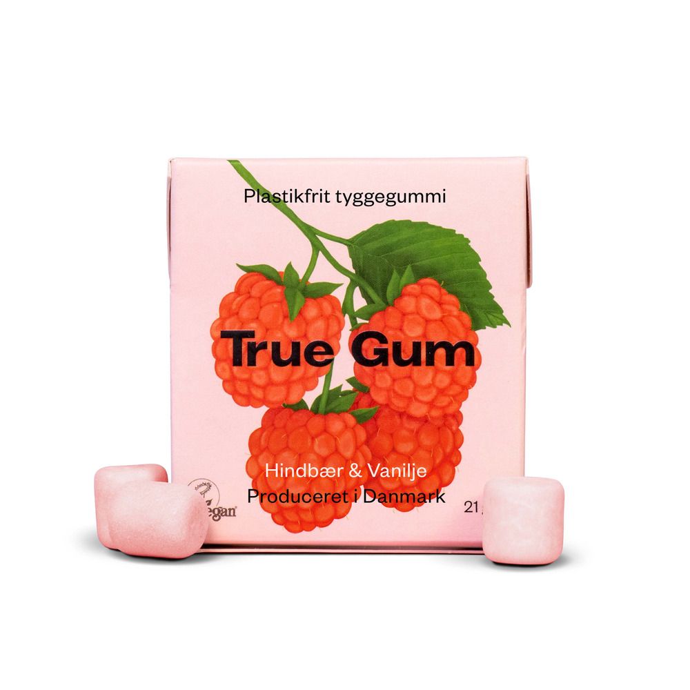 Kjøp True Gum Raspberry & Vanilla 21 g billig hos Med24.no