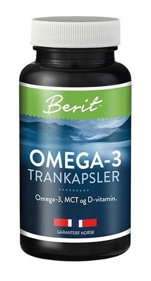 Kjøp Berit Nordstrand Trankapsler Omega 3, MCT og vitamin D hos Med24.no