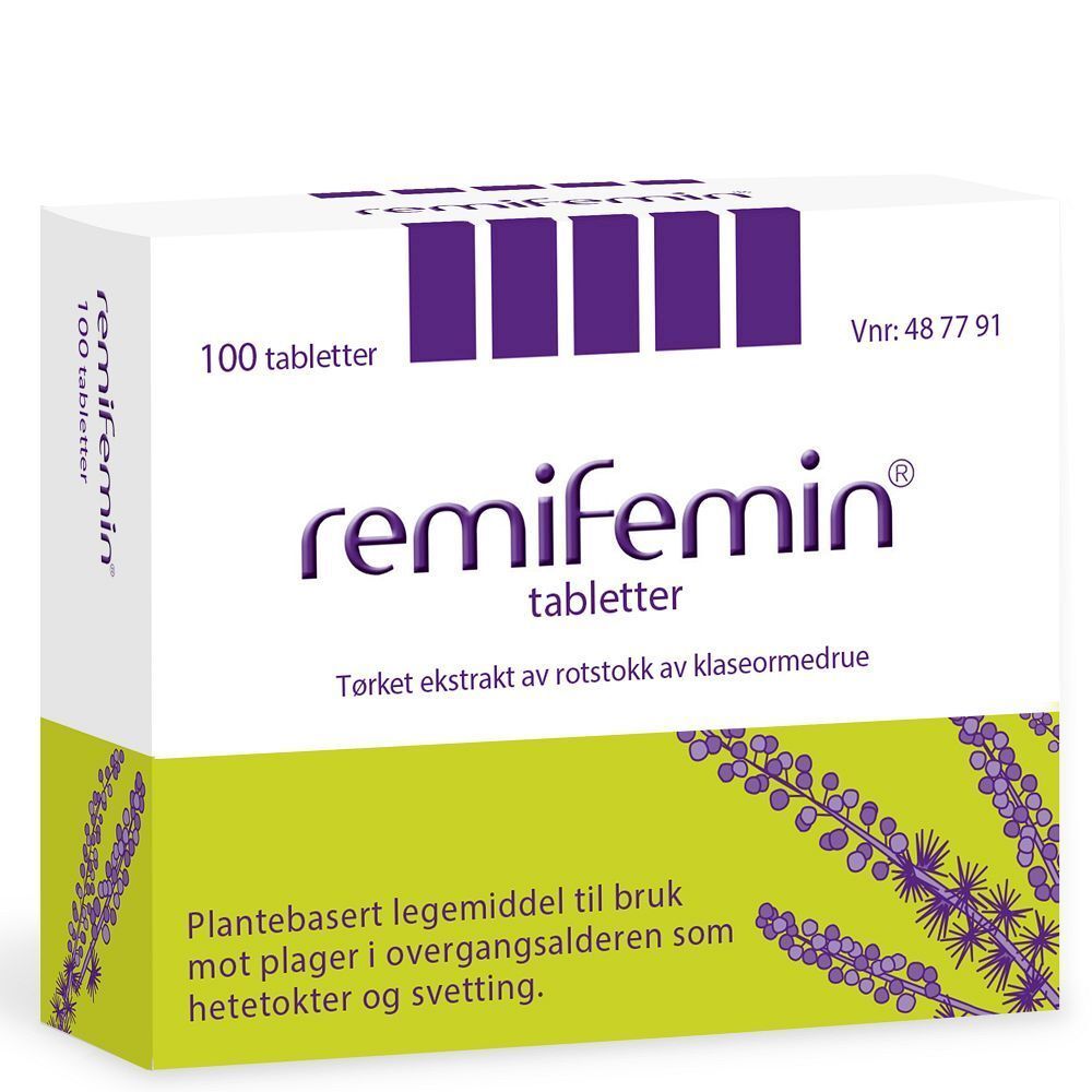 Kjøp Remifemin tabletter 2,5 mg - 100 stk på Med24.no