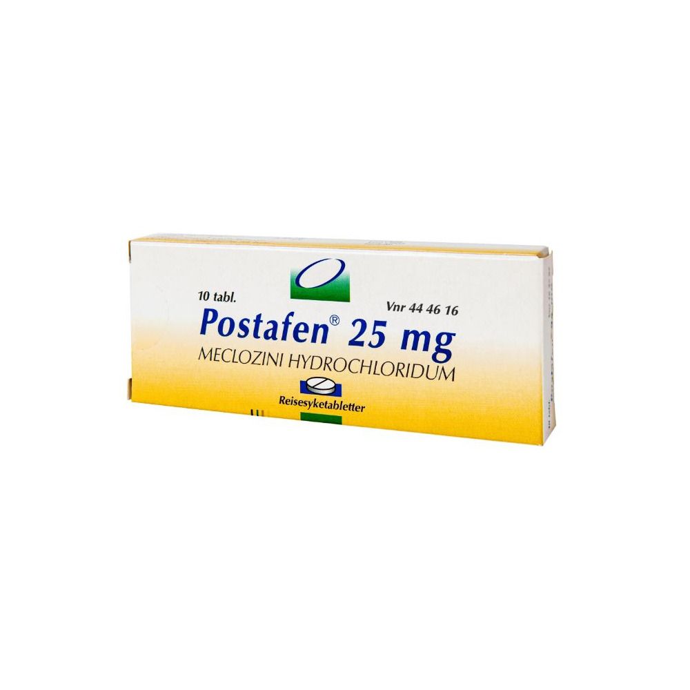 Kjøp Postafen tabletter 25mg - 10 stk. hos Med24.no