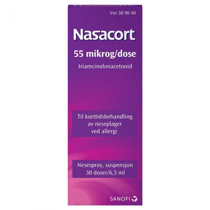 Kjøp Nasacort nesespray 55mcg/dose hos Med24.no