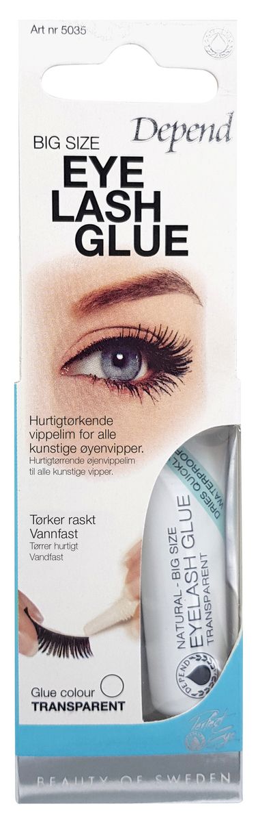 Kjøp Depend Øjenvippelim Transparent - 7 g. hos Med24.dk