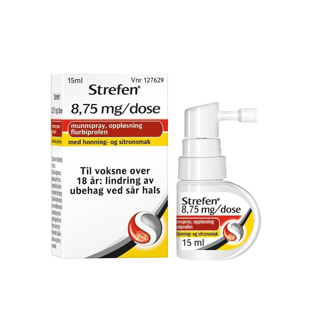 Kjøp Strefen munnspray 8,75mg/dose - 15 ml hos Med24.no