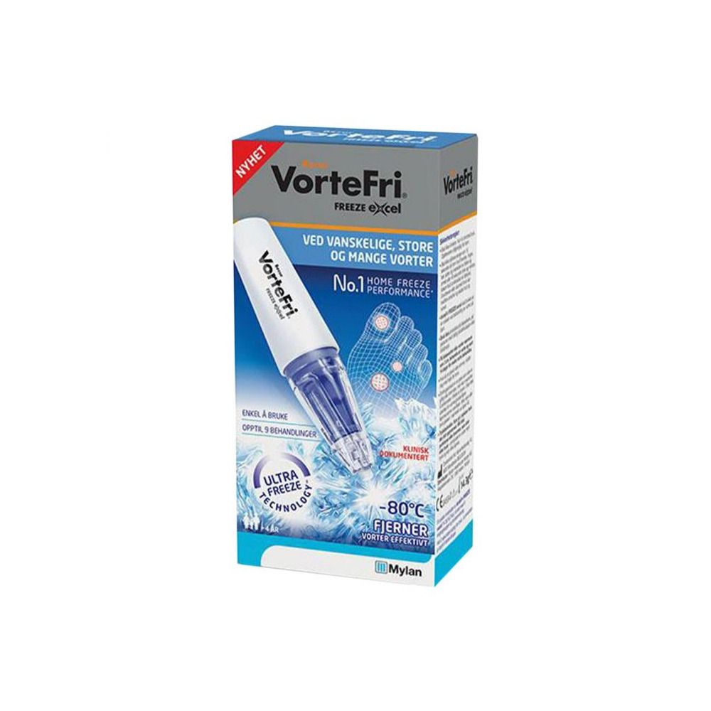 Kjøp Vortefri Freeze Excel Vortefjerner - 1 stk. hos Med24.no