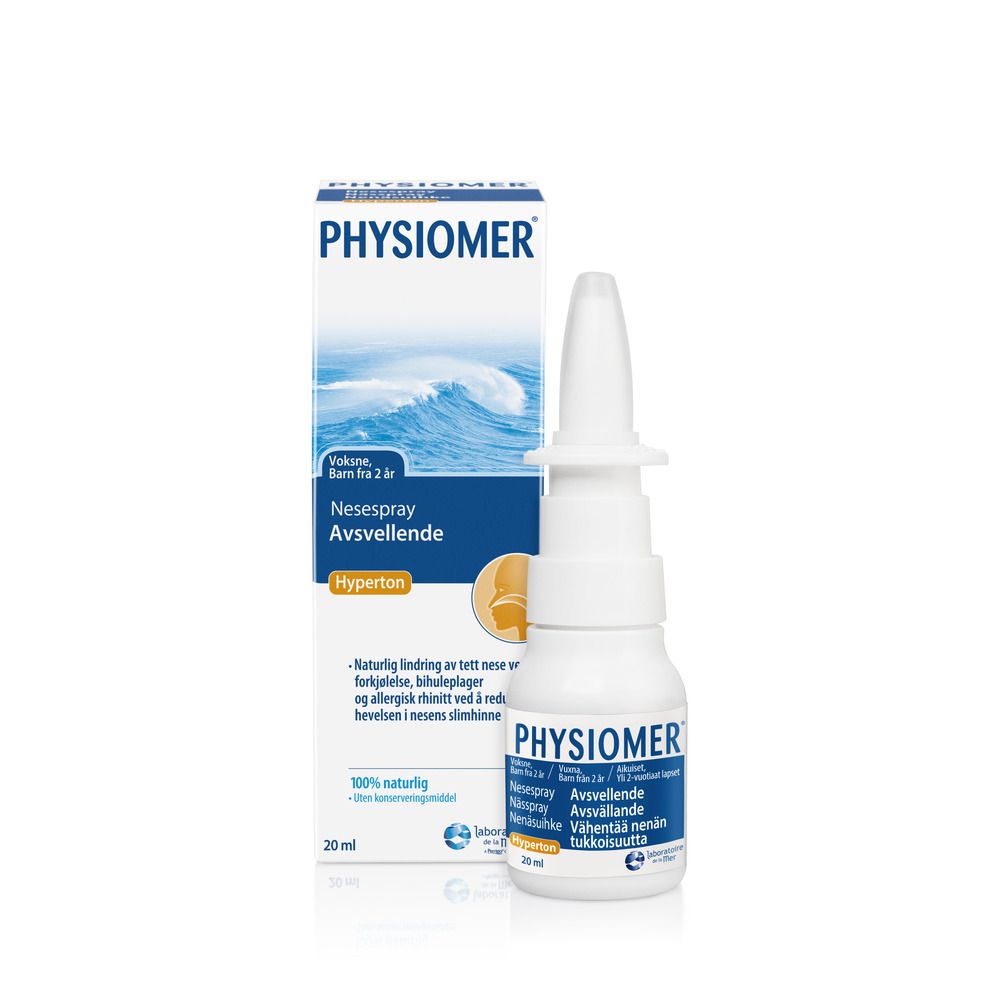 Kjøp Physiomer Nesespray Hyperton - 20 ml. hos Med24.no