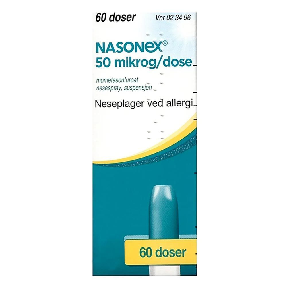 Kjøp Nasonex nesespray 50 mcg - 60 doser hos Med24.no
