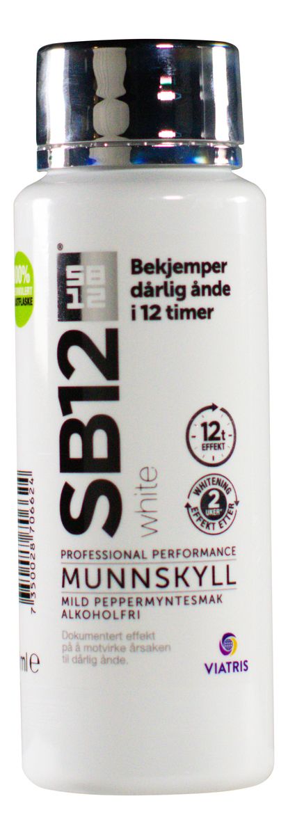 SB12 SB12 Hvit munnskyll - 250 ml - Kjøp hos Med24.no