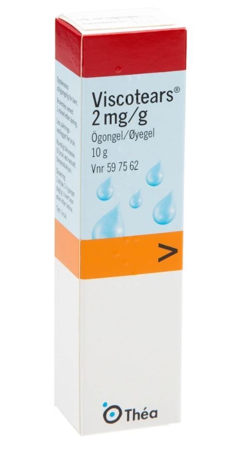 Kjøp Viscotears øyegel 2mg/g - 10 g hos Med24.no