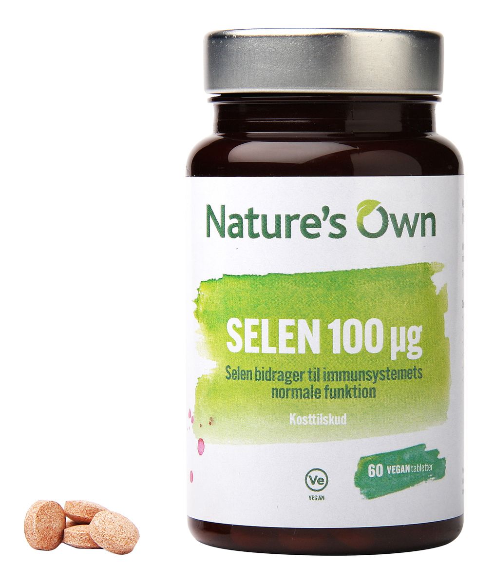 Kjøp Nature's Own Selen 100 µg - 60 tabletter billig hos Med24.no
