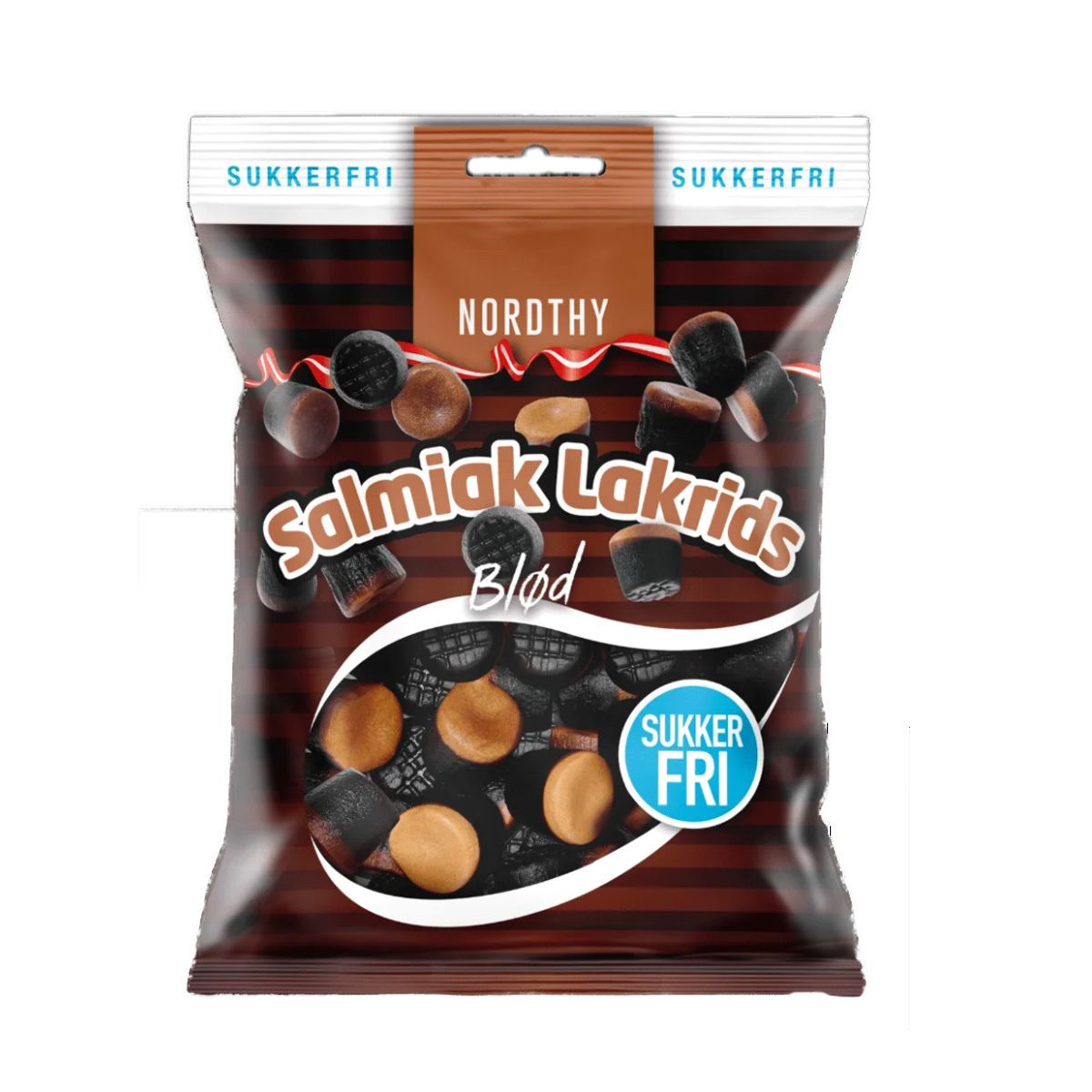 Nordthy Myk Sukkerfri Salmiak Lakris - 65 g | Med24.no