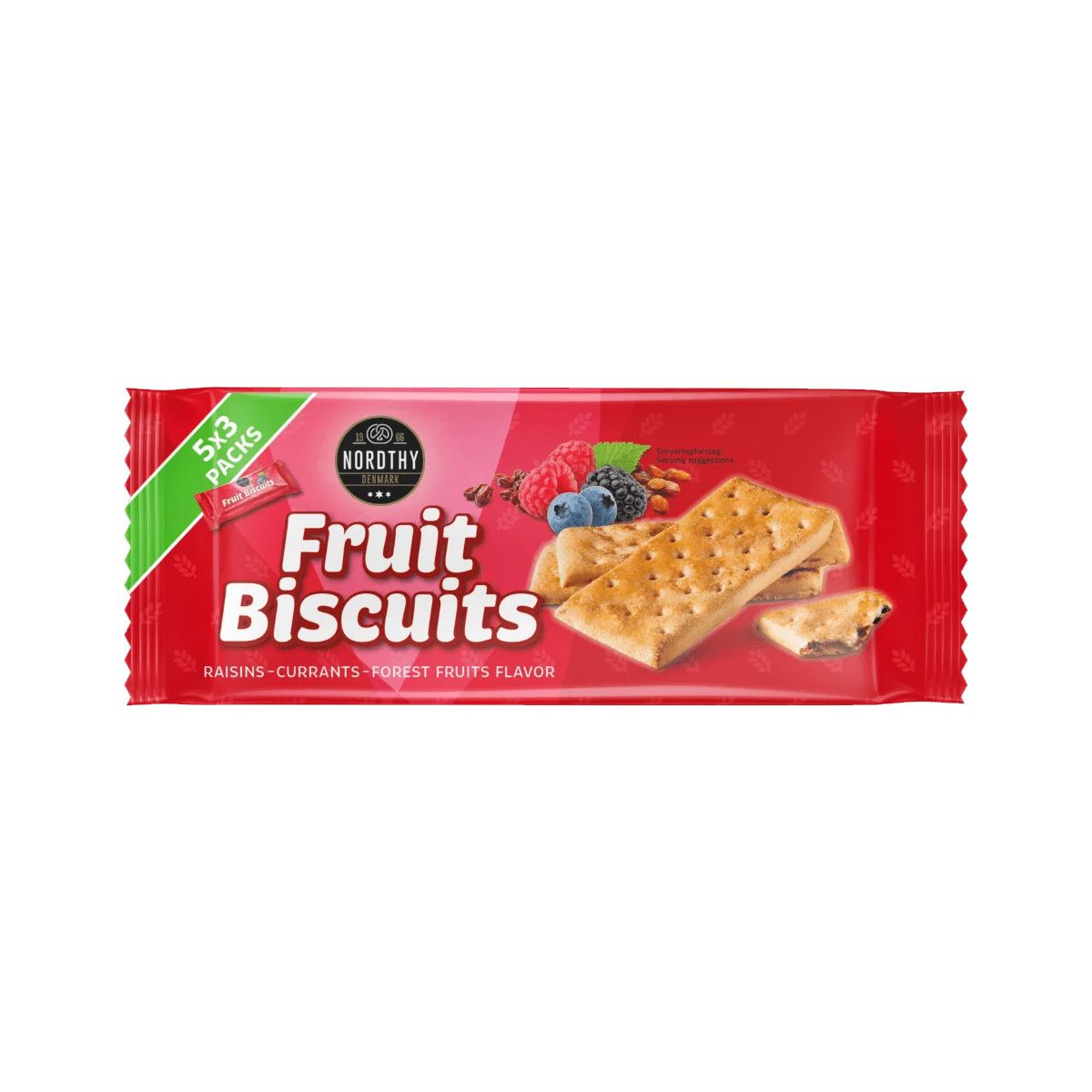 Nordthy Fruit Biscuits Forest Berry - 218 g | Med24.no