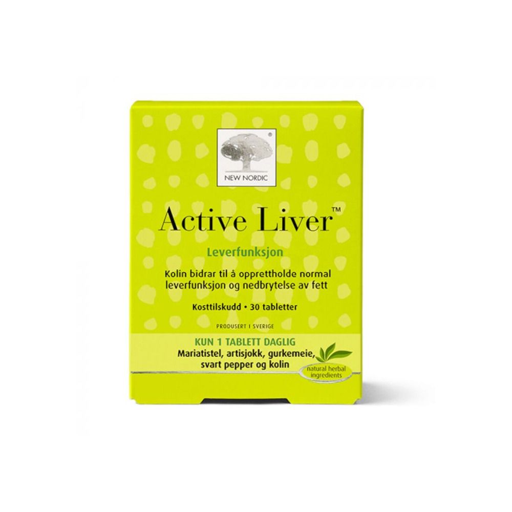 Kjøp New Nordic Active Liver - 30 tabl. hos Med24.no