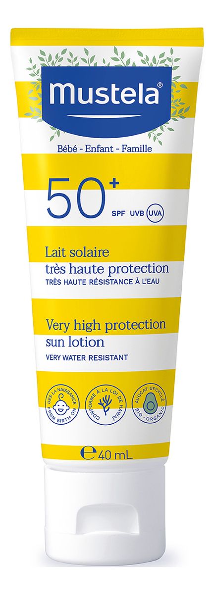 Mustela Very High Protection Sun Lotion SPF50+ - 40 ml. I Med24.no