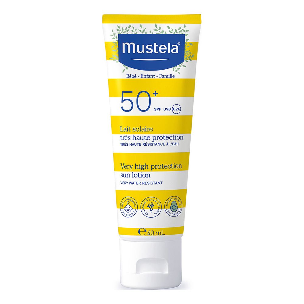 Mustela Very High Protection Sun Lotion SPF50+ - 40 ml. I Med24.no